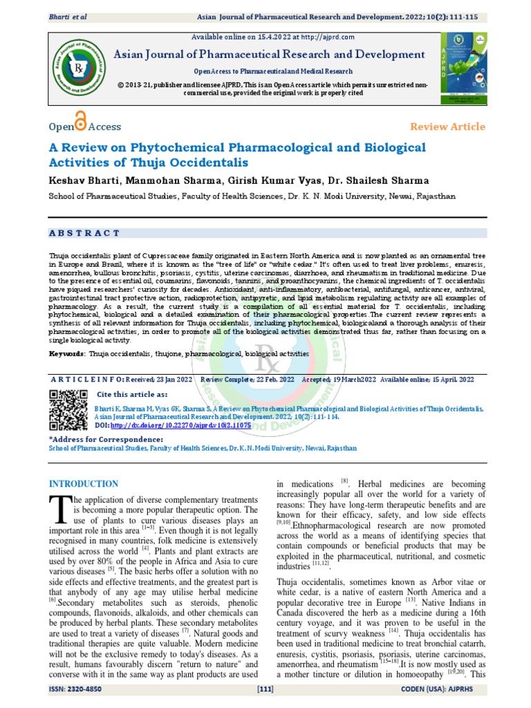 A Review On Phytochemical Pharmacological and Biological Activities of ...