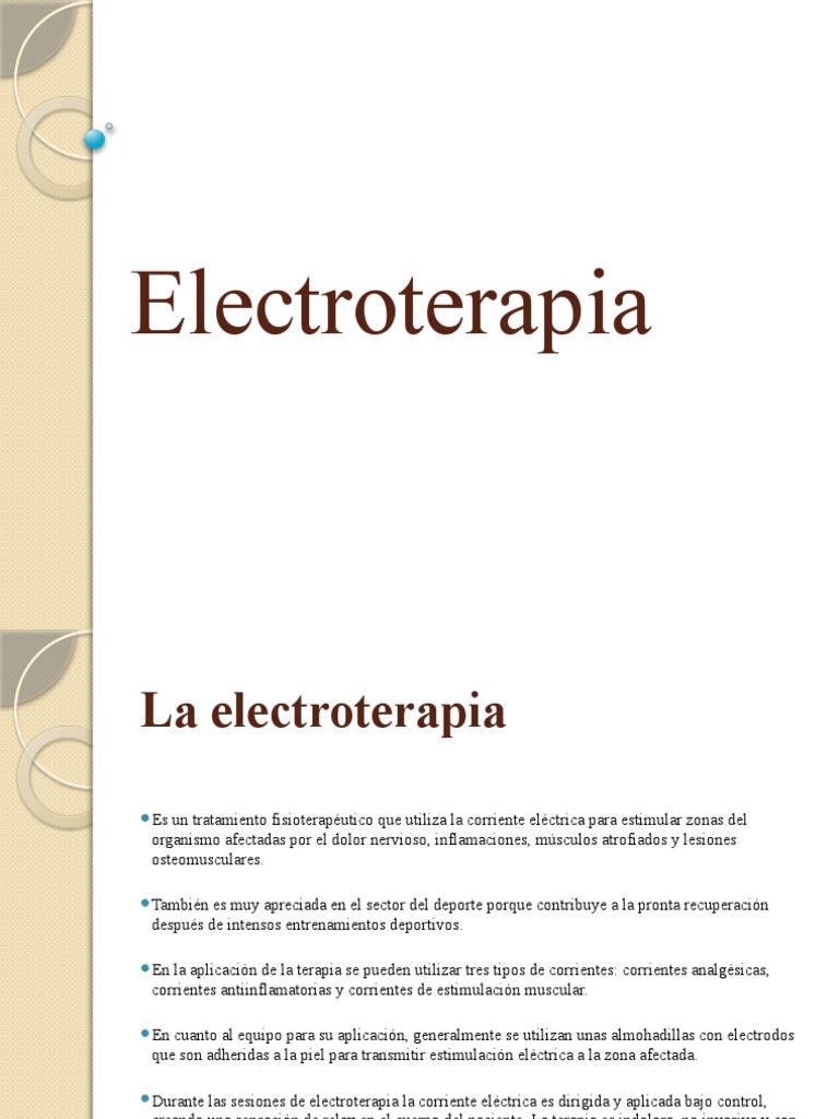 Electroterapia | PDF