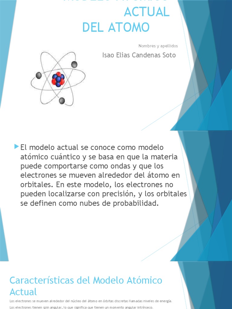 Modelo Atomico Actual | PDF | Átomos | Electrón