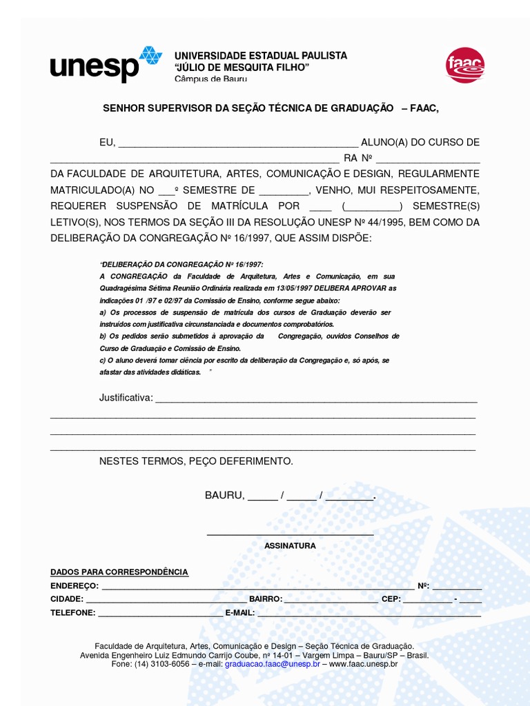 Formulario-Suspensao de Matricula 2021 | PDF Formulario-Suspensao de Matricula 2021 | PDF