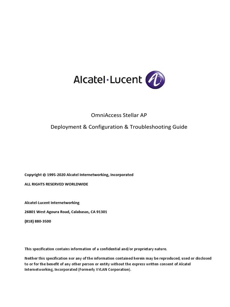 Stellar AP Deployment Troubleshooting Guide | PDF | I Pv6 | Wi Fi