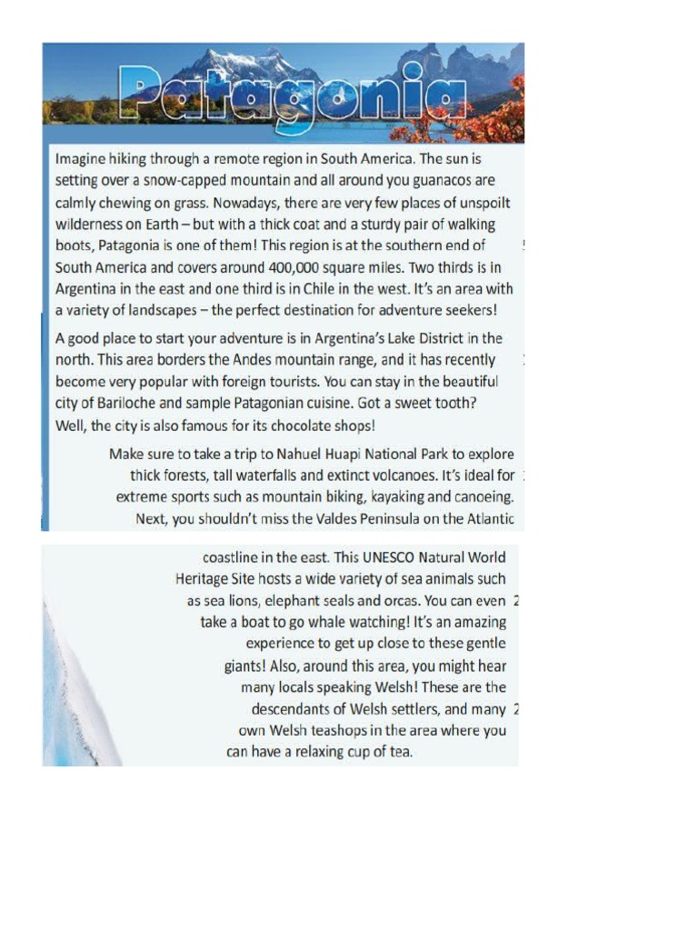 La Patagonia (Reading) | PDF