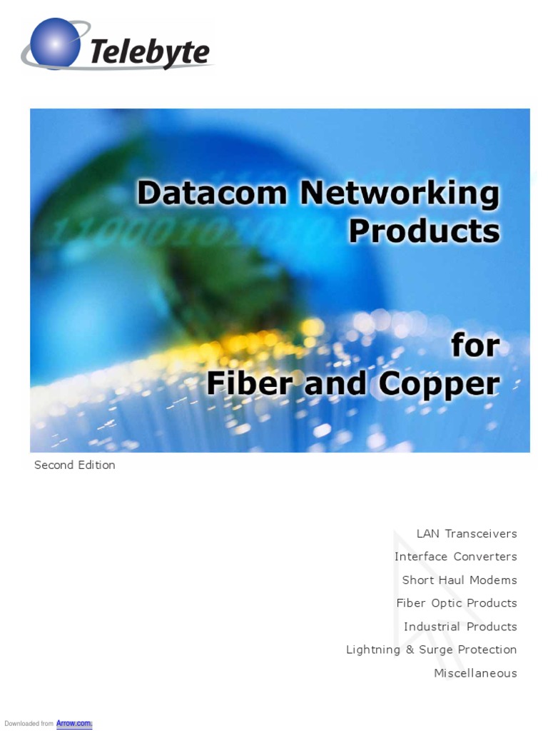 Catalog Datacom Products Telebite 2006 | PDF | Optical Fiber | Electricity