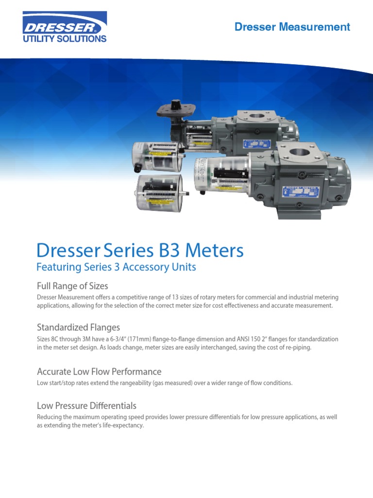 Brochure Dresser Series B3 Meters | PDF | Gases | Flow Measurement