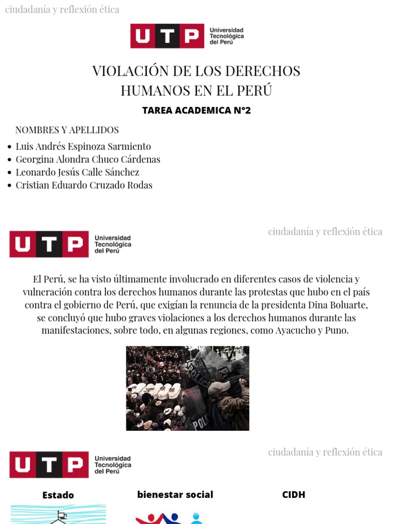 Violación de Los Derechos Humanos en El Perú | PDF | Violación | Derechos humanos