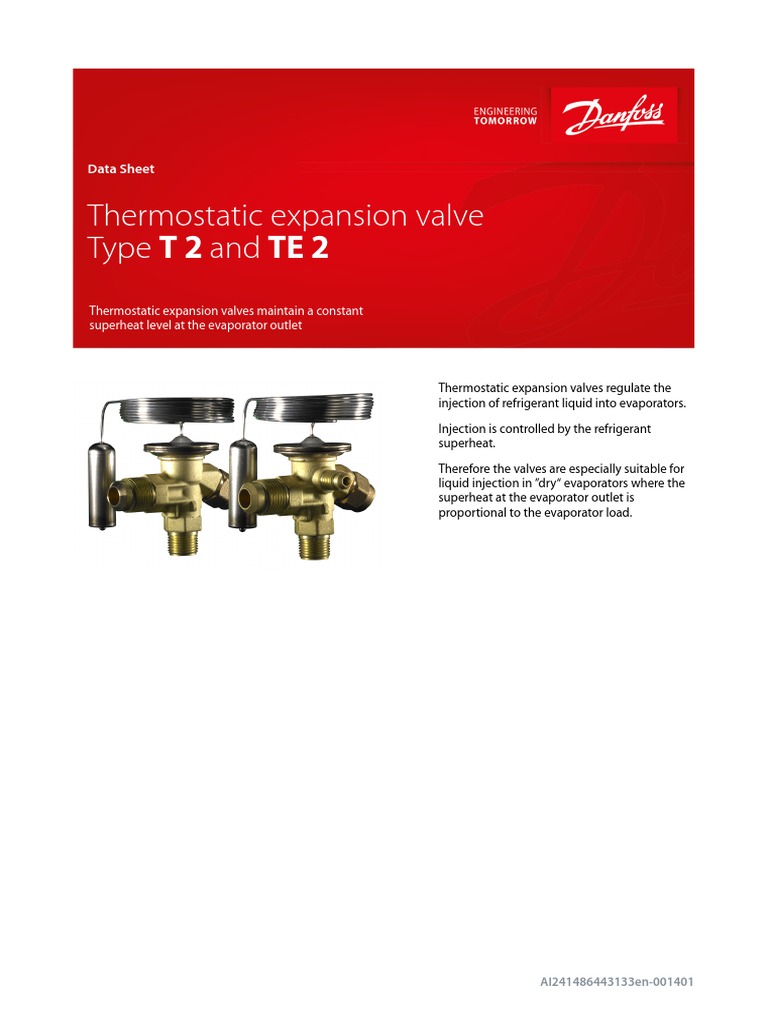 T2 TE Expansion Valve | PDF | Gases | Thermodynamics