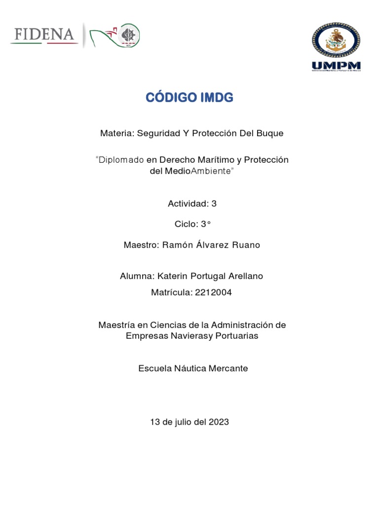 CÓDIGO IMDG | PDF | Química