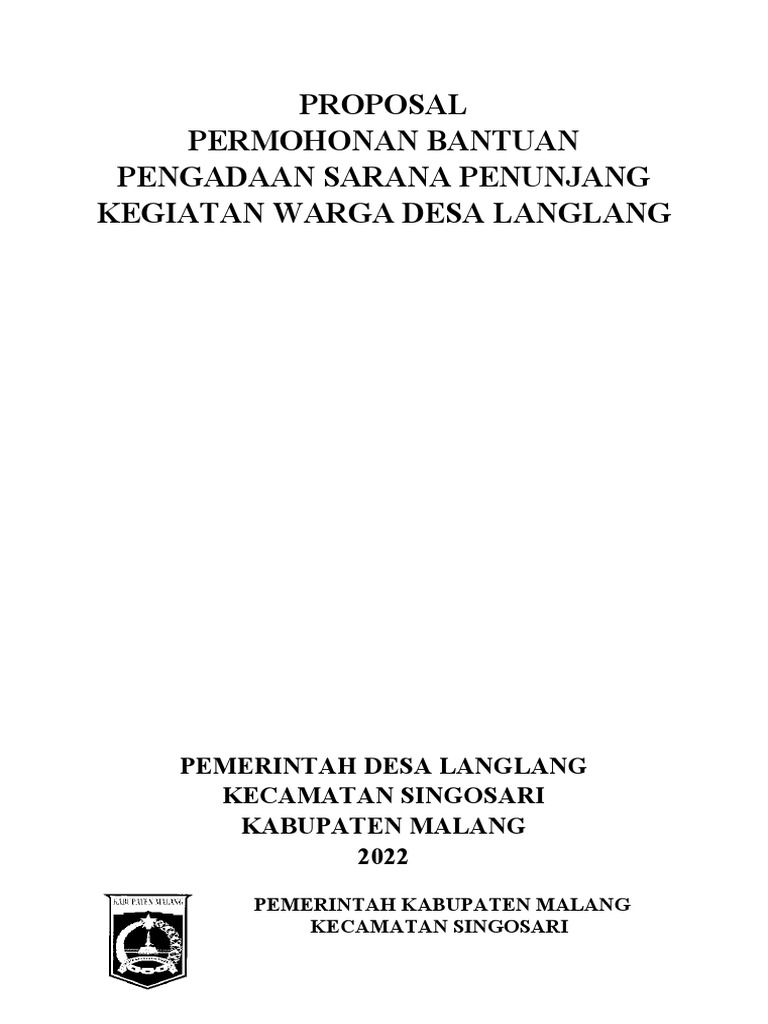 Proposal Pengadaan Tenda | PDF