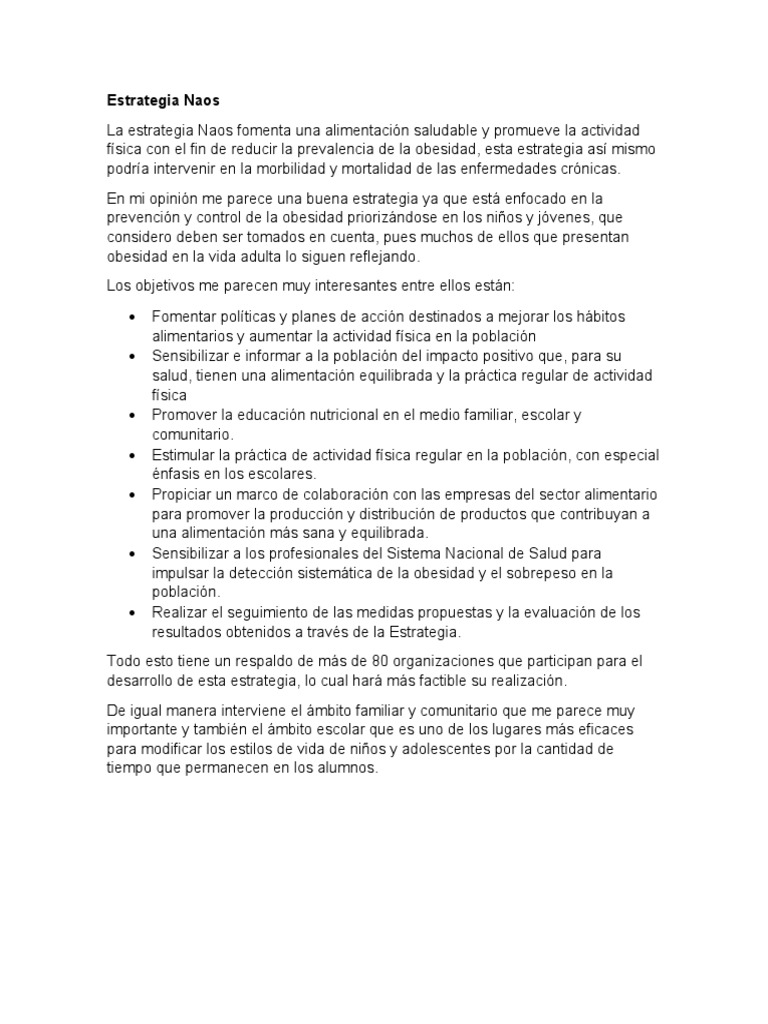 Estrategia Naos | PDF