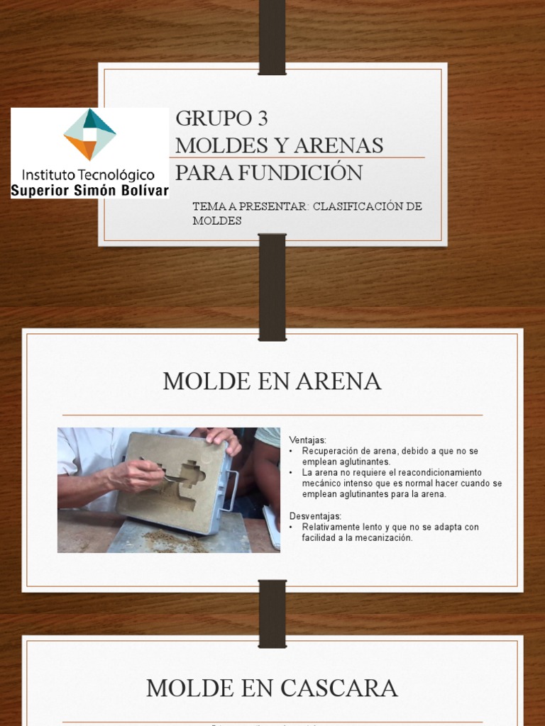 Clasificación de Moldes | PDF | Fundición (metalurgia) | Acero