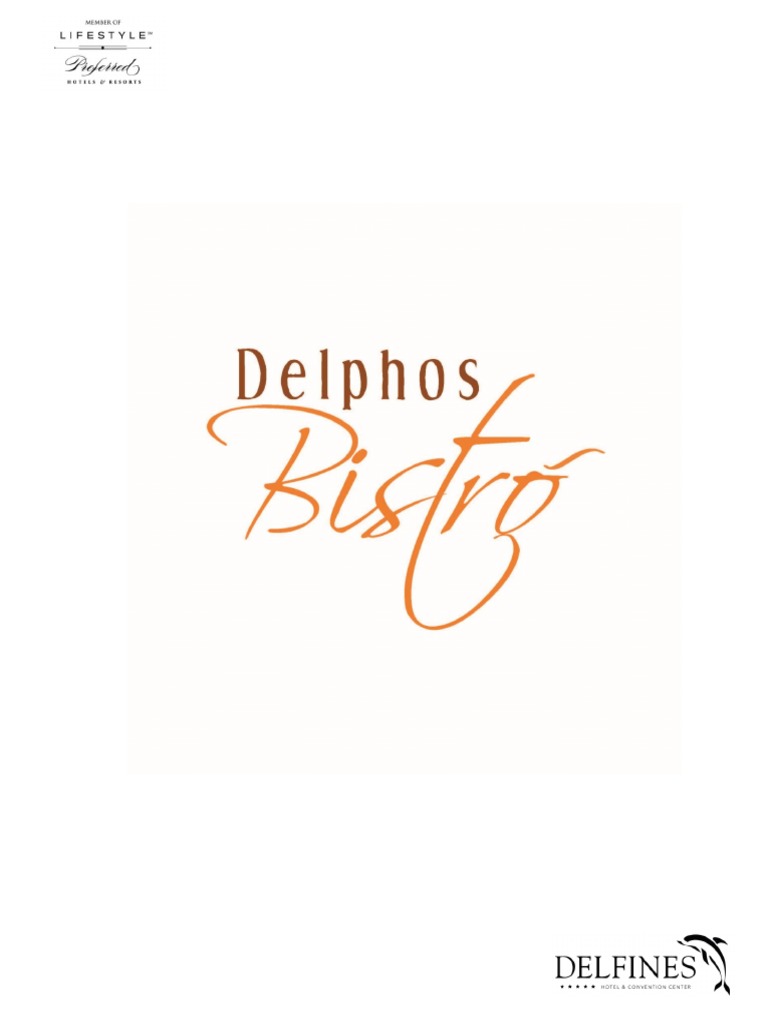 Menú Delphos Bistró: Platos y Bebidas | PDF | Cocina occidental ...