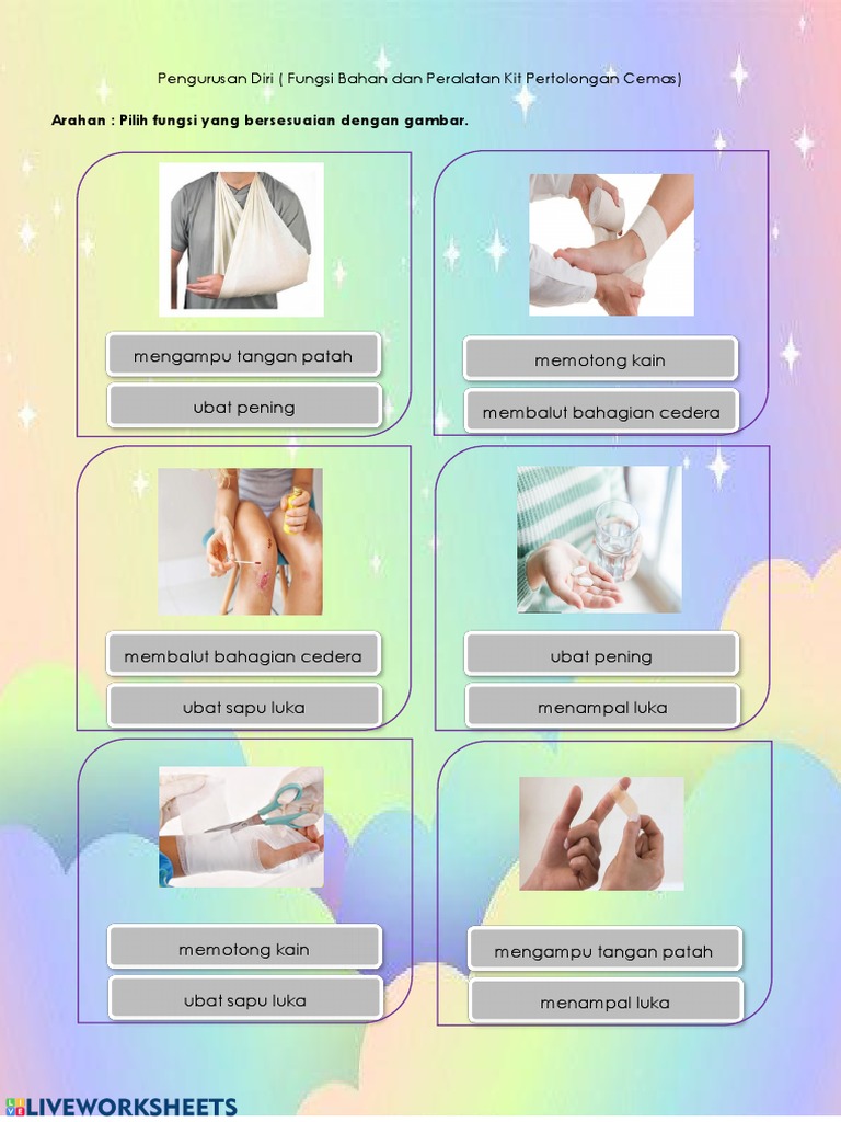 Mengampu Tangan Patah Ubat Pening Memotong Kain Membalut Bahagian ...