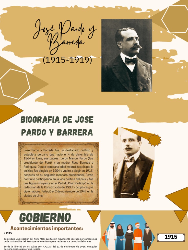Segundo Gobierno de Jose Pardo Barreda | PDF | Perú | Economias