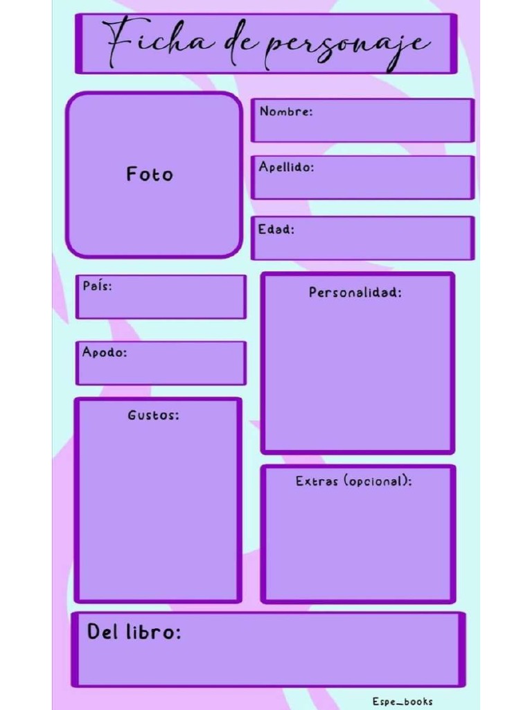 Fichas de Personaje | PDF