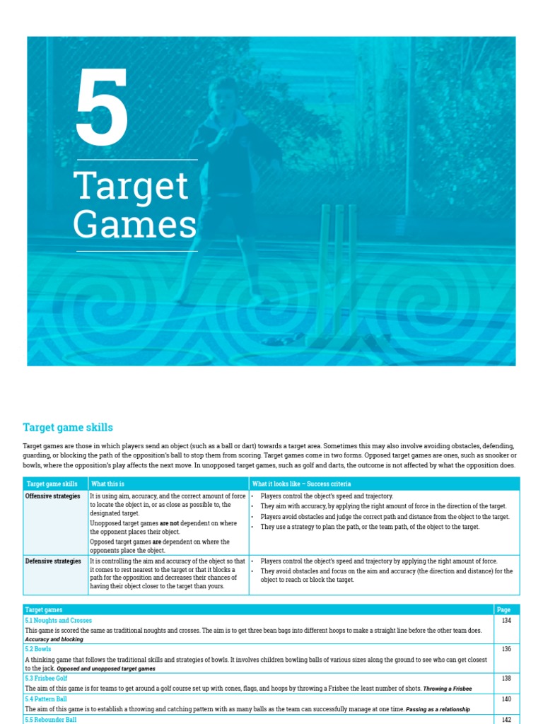 Target Games | PDF | Bowling (Cricket) | Golf Course