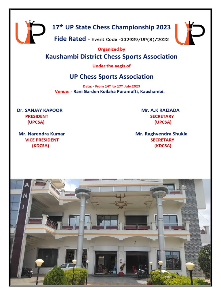 17th UP State Chess Championship 2023 | PDF