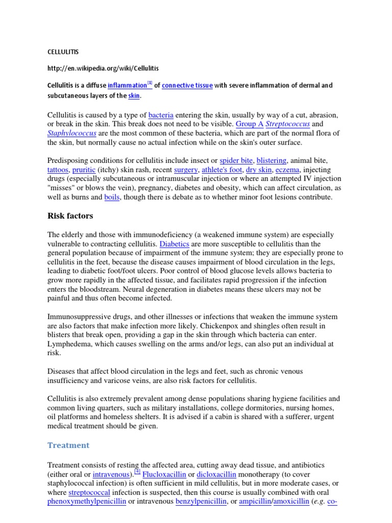CELLULITIS | PDF | Medical Specialties | Epidemiology