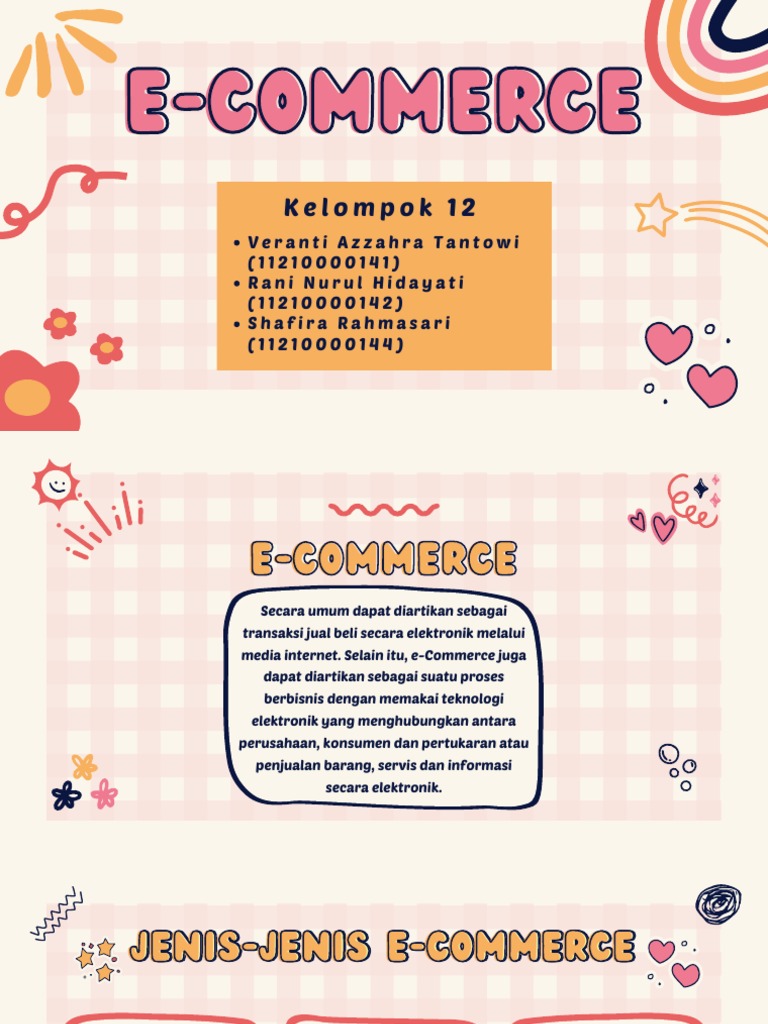 SIA2 Rabu 08 00 TM 12 Sistem E-Commerce Kelompok 12 Vera, Rani, Shafira 00 Kelompok 12 Vera ...