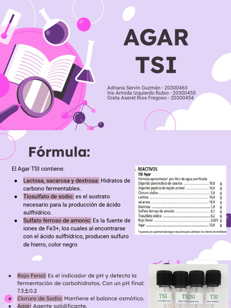 Agar Tsi | PDF | Ácido | Fermentación