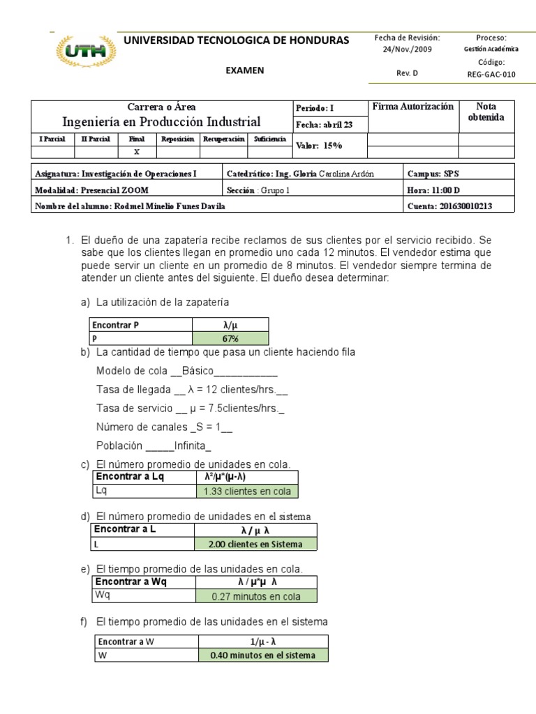 Examen Io1 Final | PDF | Informática