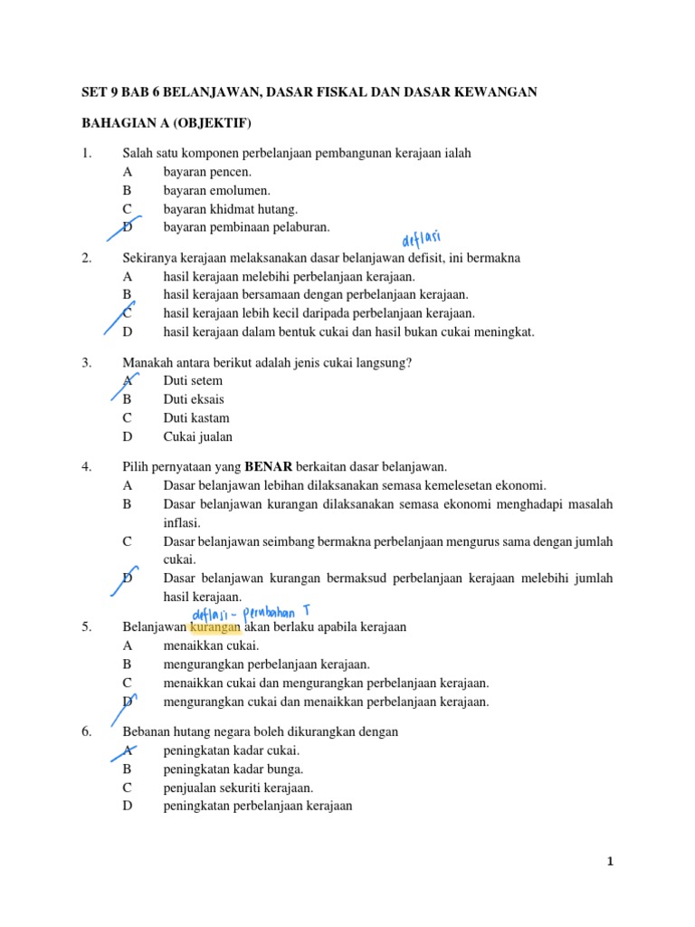 Set 9 Bab 6 Belanjawan 2022 | PDF