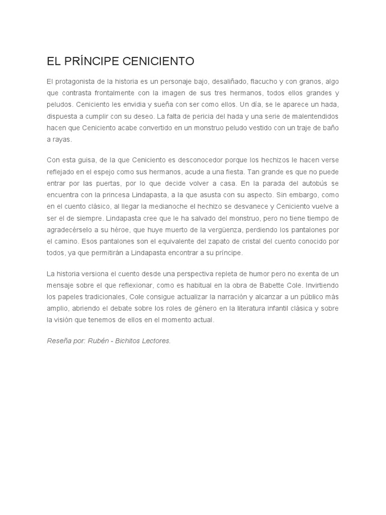 El Principe Ceniciento | PDF
