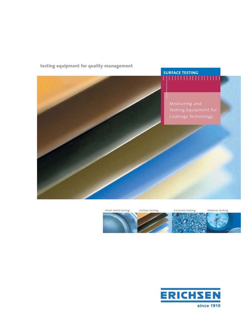 Erichsen - Measuring and Testing Equipment For Coatings Technology ...