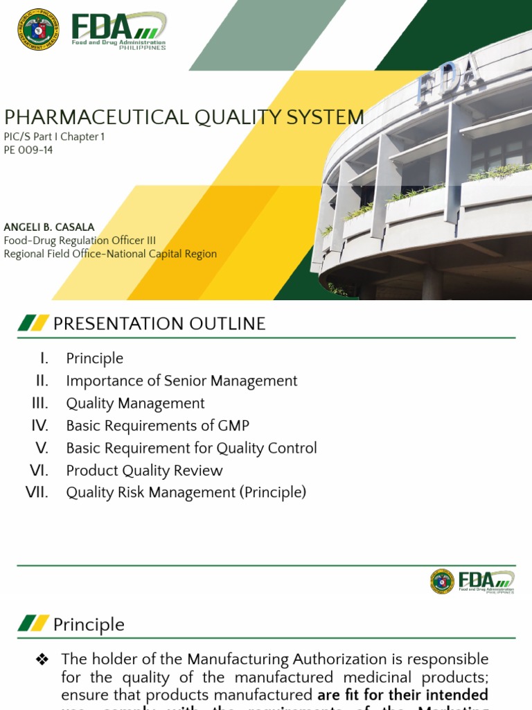 Module 1 Pharmaceutical Quality System | PDF | Risk | Risk Management