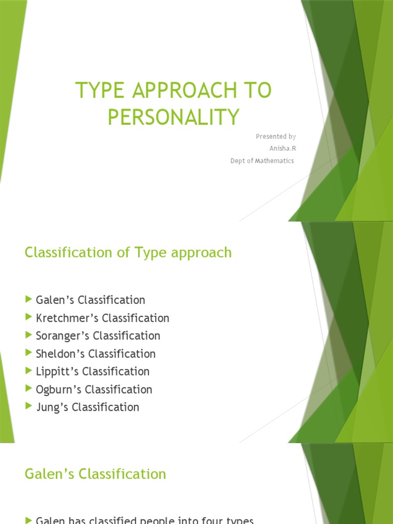 Type Approach Theory | PDF