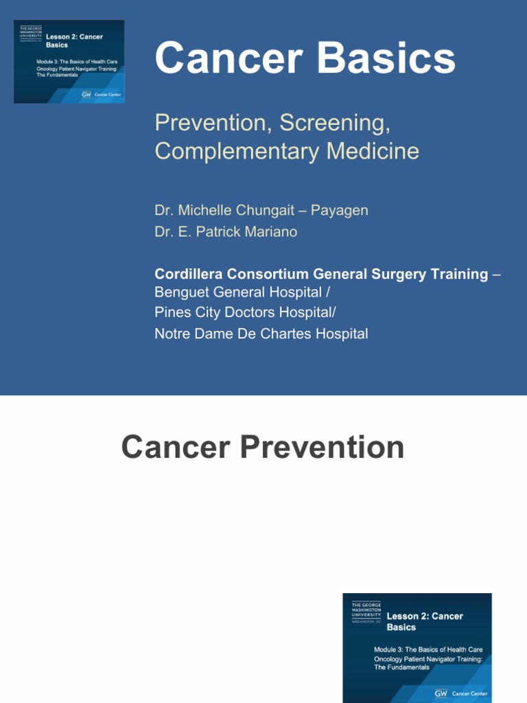 Cancer Basics | PDF | Cancer | Colorectal Cancer