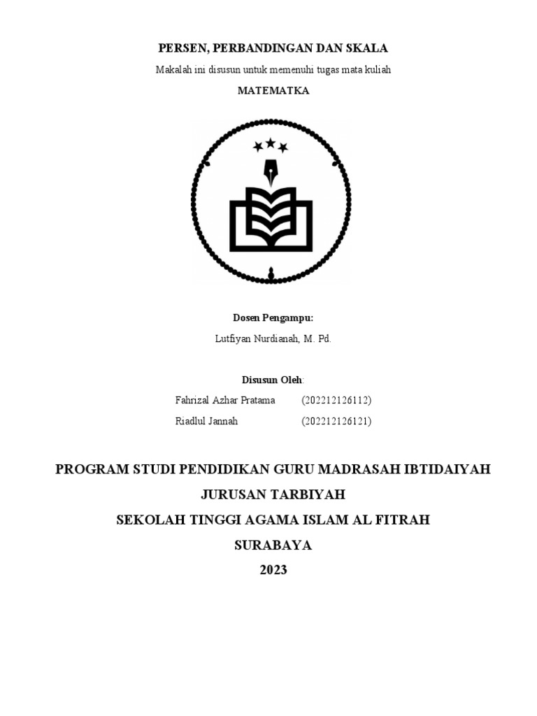 Persen, Perbandingan Dan Skala | PDF | Kajian Bahasa Asing | Metode & Bahan Ajar