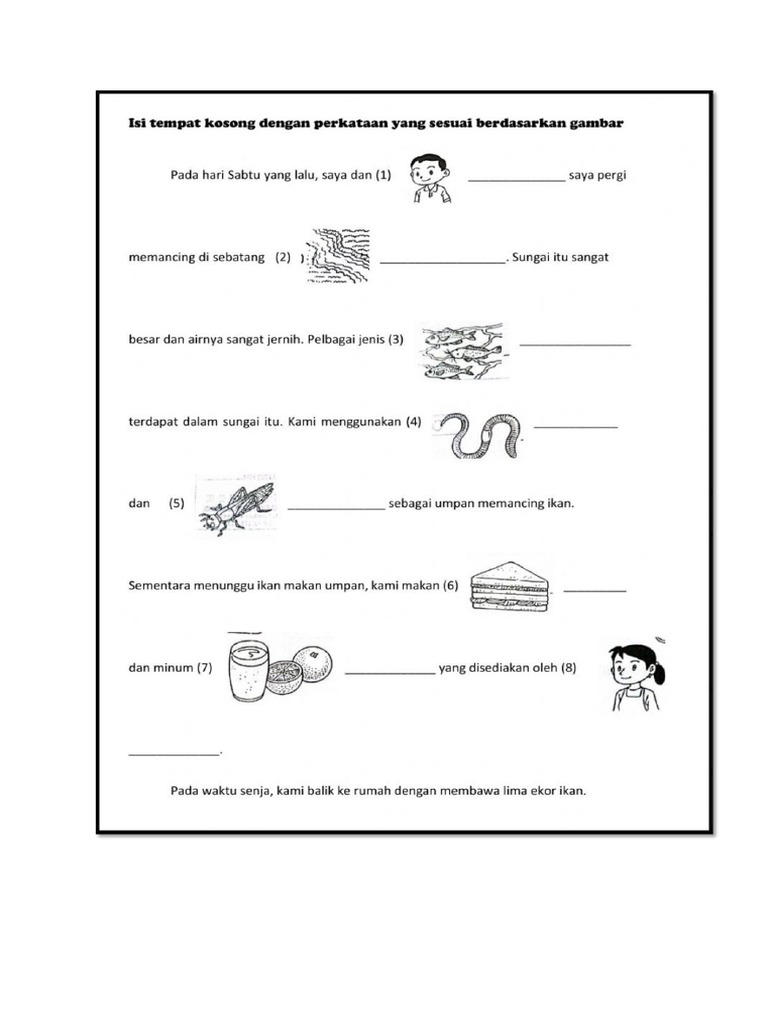 Worksheet Isi Tempat Kosong | PDF