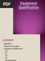 Equipment Qualification | PDF | Verification And Validation | Specification (Technical Standard)