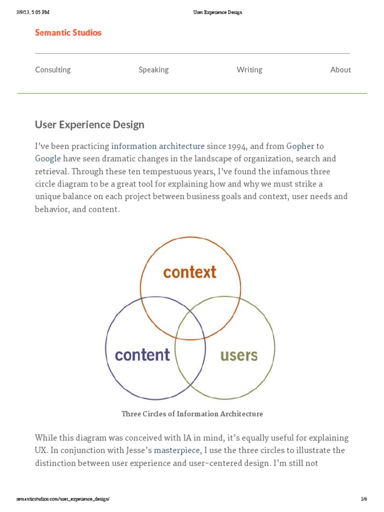 User Experience Design | PDF | Usability | Cognitive Science