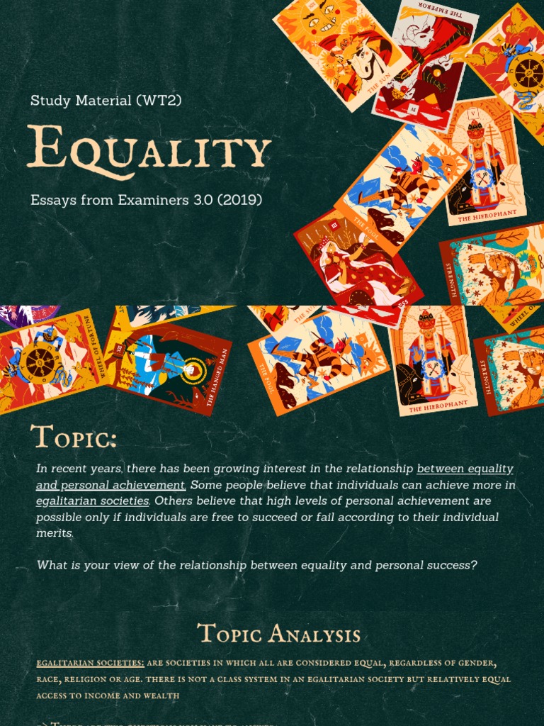Equality | PDF | Egalitarianism | Social Inequality