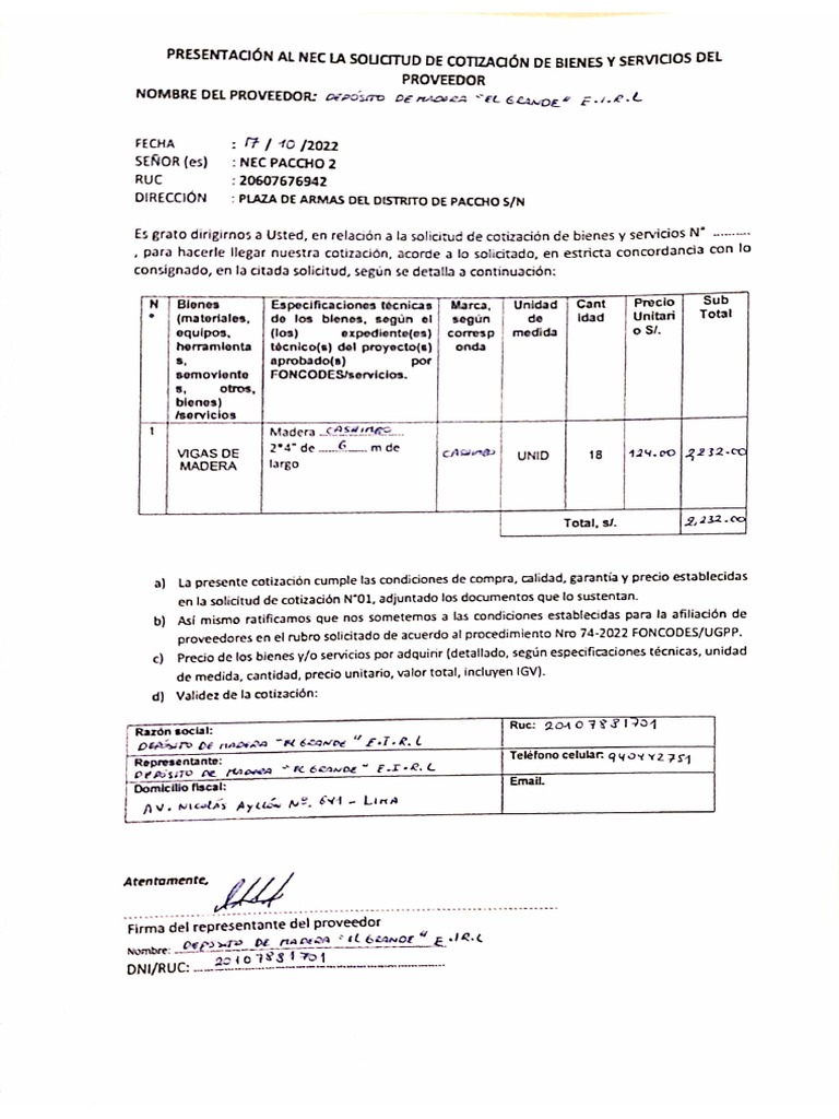 Actual Madera Eri Gallinas | PDF