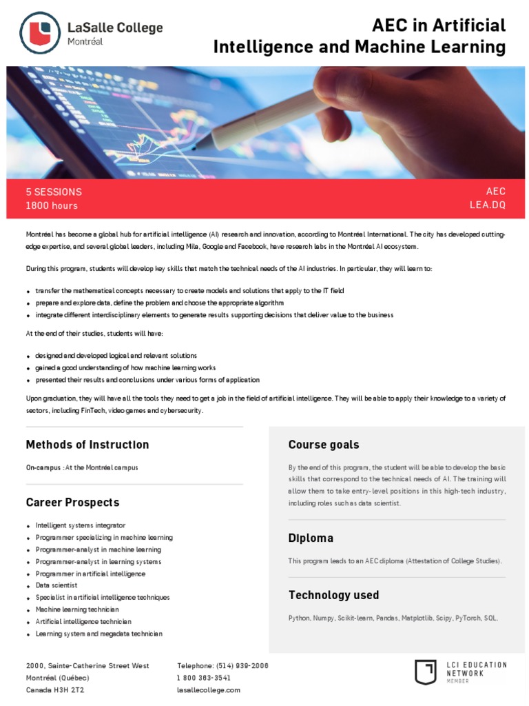 Aec Artificial Intelligence Machine Learning Long Program PdfBrochure ...
