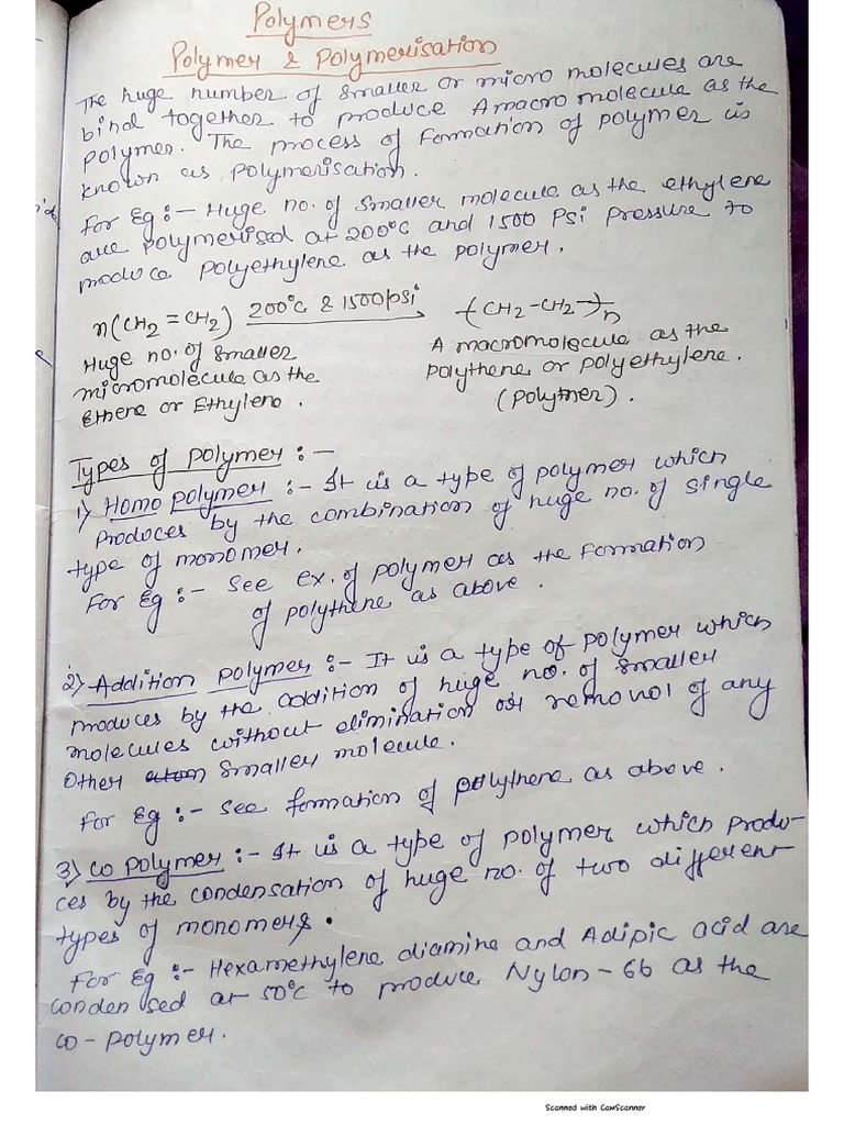 Polymers 1 | PDF