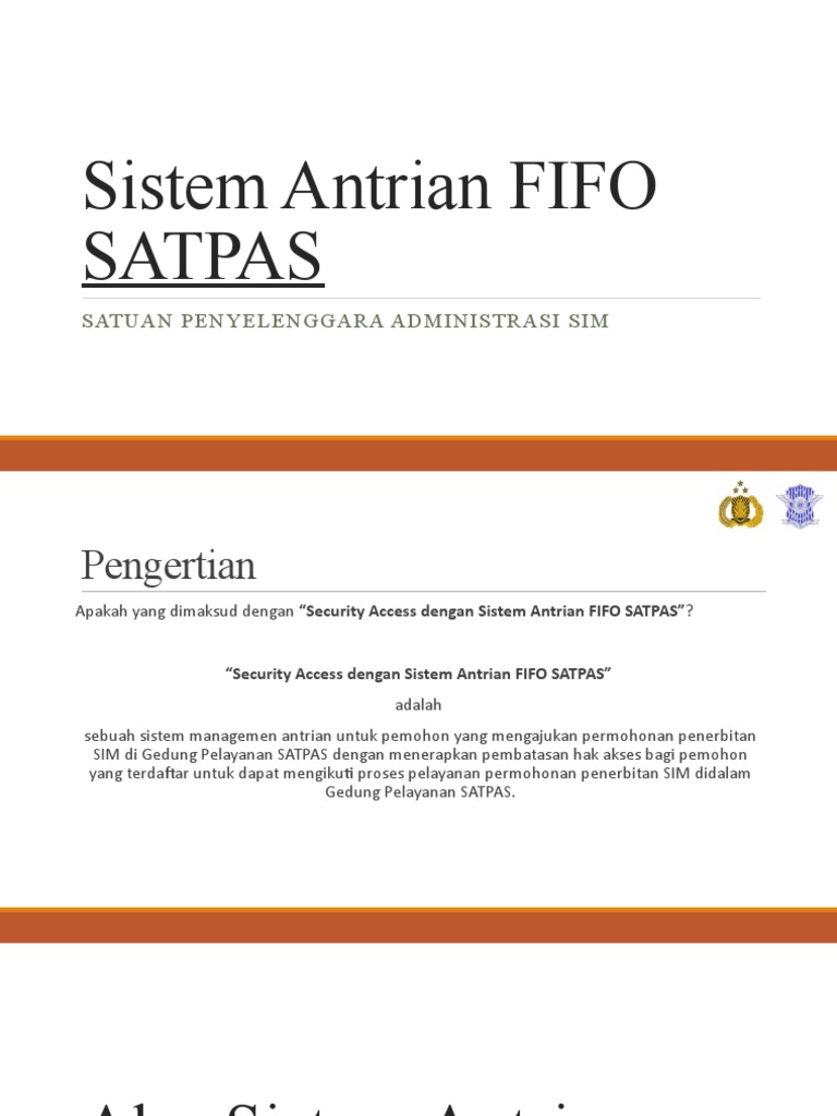 Security Access Dengan Sistem Antrian FIFO SATPAS TA 2023 | PDF