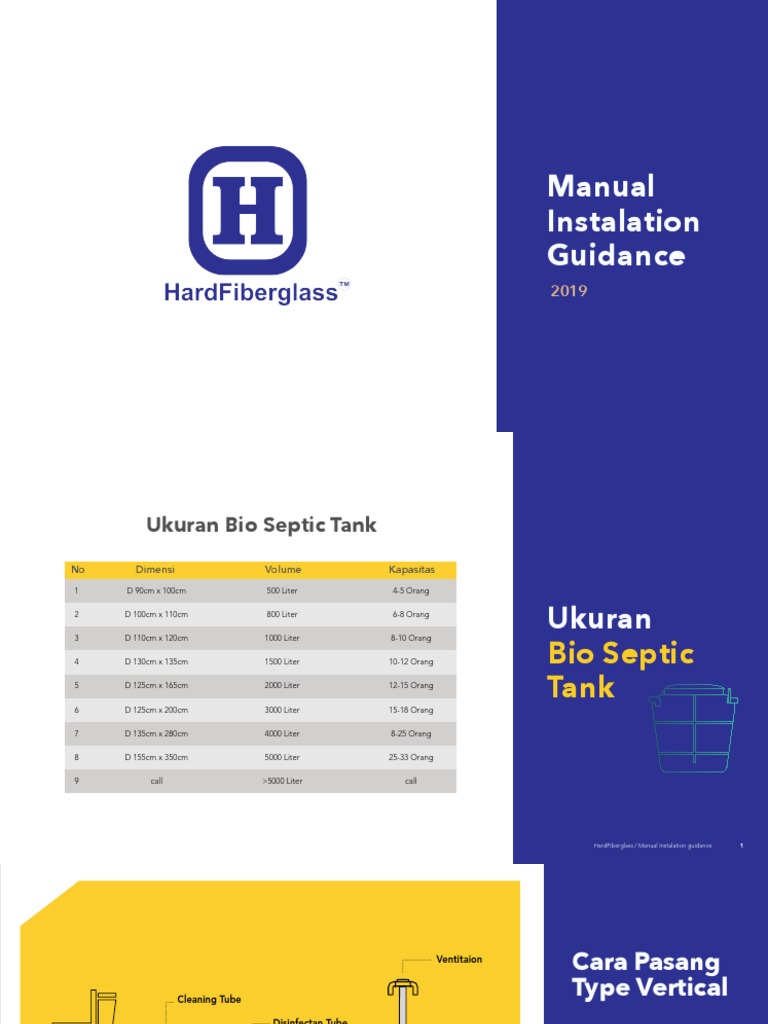 Brochure Bio Septic Tank Hard Fiberglass | PDF