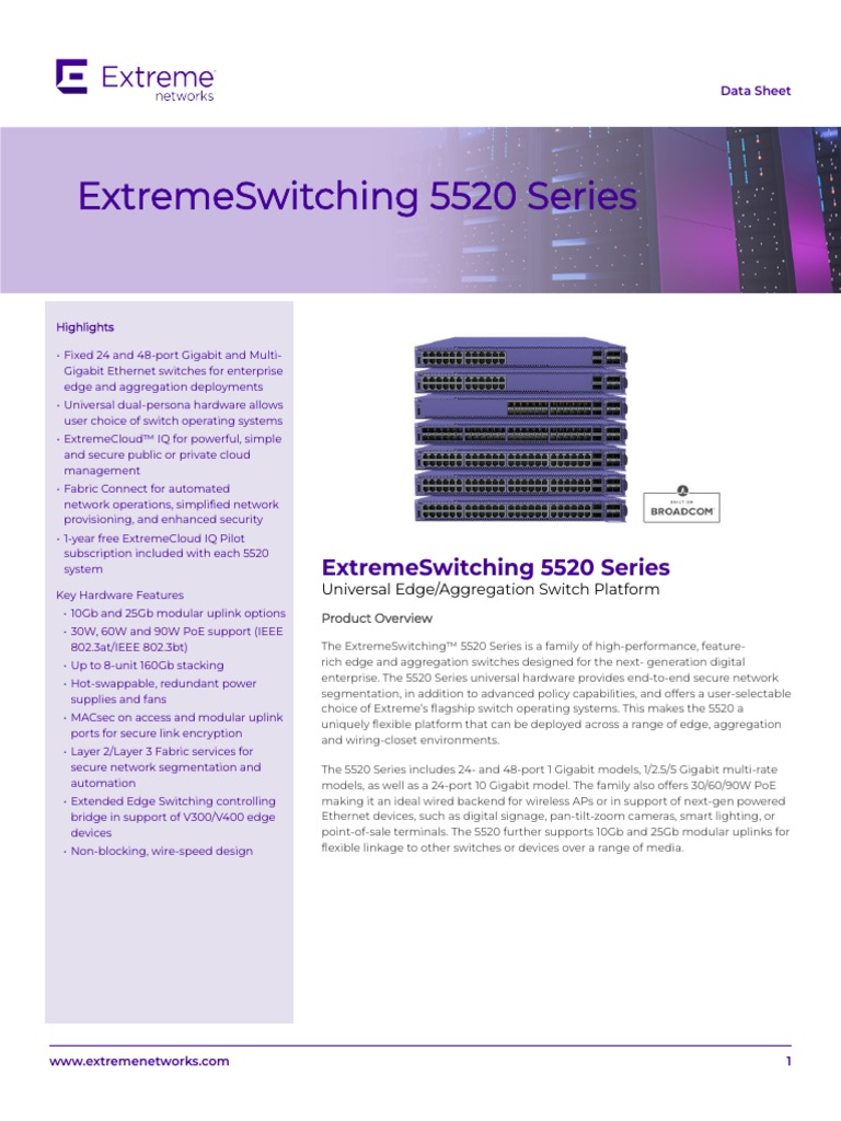 5520 DS 5520 | PDF | Network Switch | Computer Network