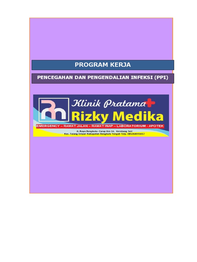 Program Kerja Ppi Klinik | PDF