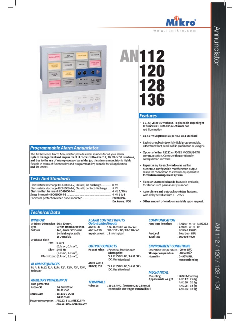 An112 120 128 136 | PDF | Relay | Computer Science