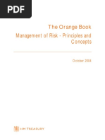 UK HM Government (2020) - Orange Book | PDF | Risk | Risk Management