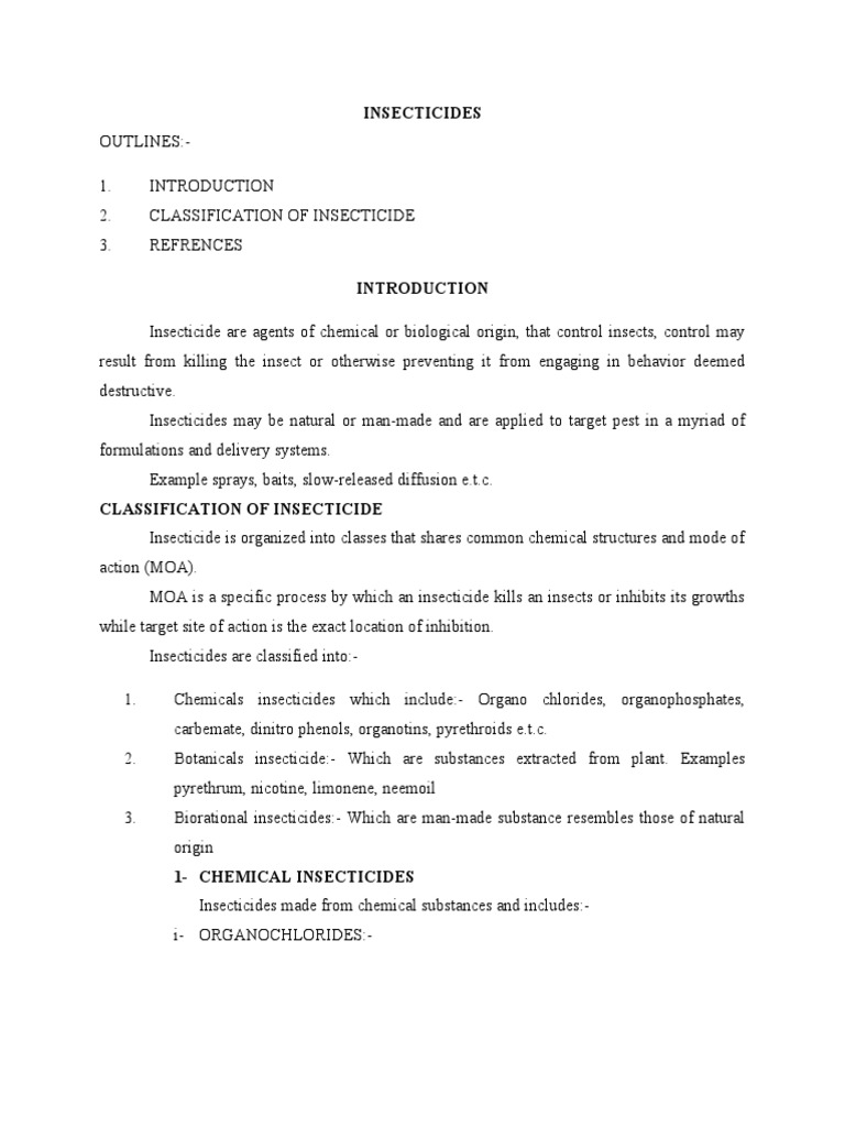 INSECTICIDES | PDF | Insecticide | Soil