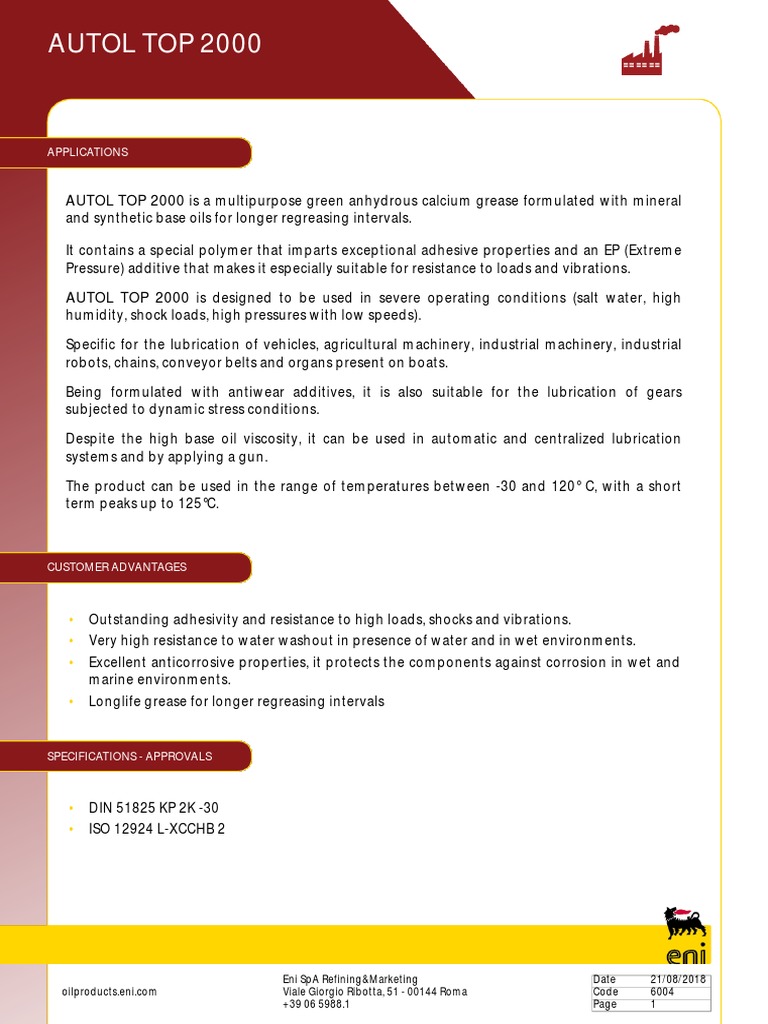 Eni Top 2000 | PDF | Physical Sciences | Secondary Sector Of The Economy