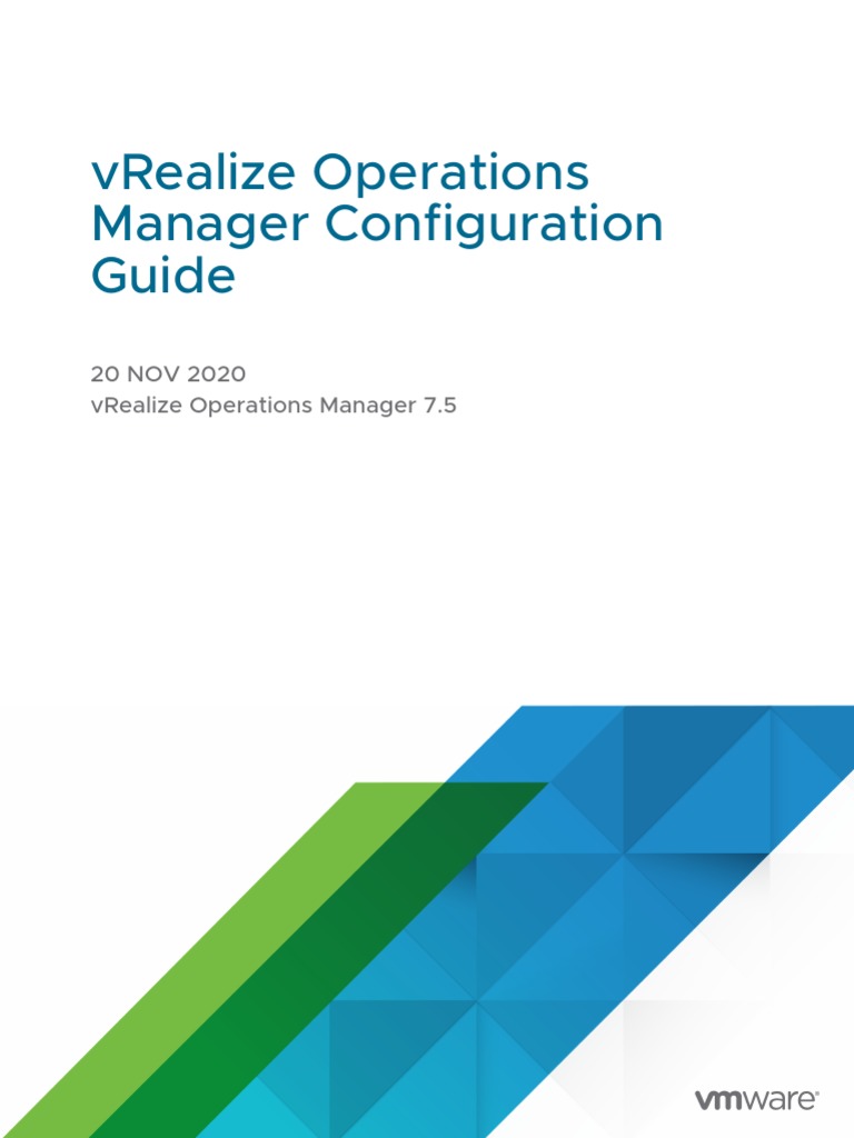 Vrealize Operations Manager 75 Config Guide | Download Free PDF | Virtual Machine | Virtualization