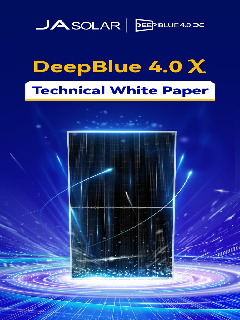 Technical White Paper of JA Solar DeepBlue 4.0X | PDF | Photovoltaics ...