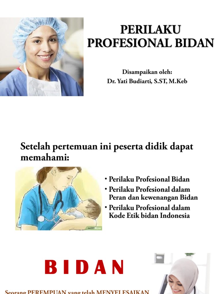 PERILAKU PROFESIONAL BIDAN - UNJANI - Juli2023 | PDF