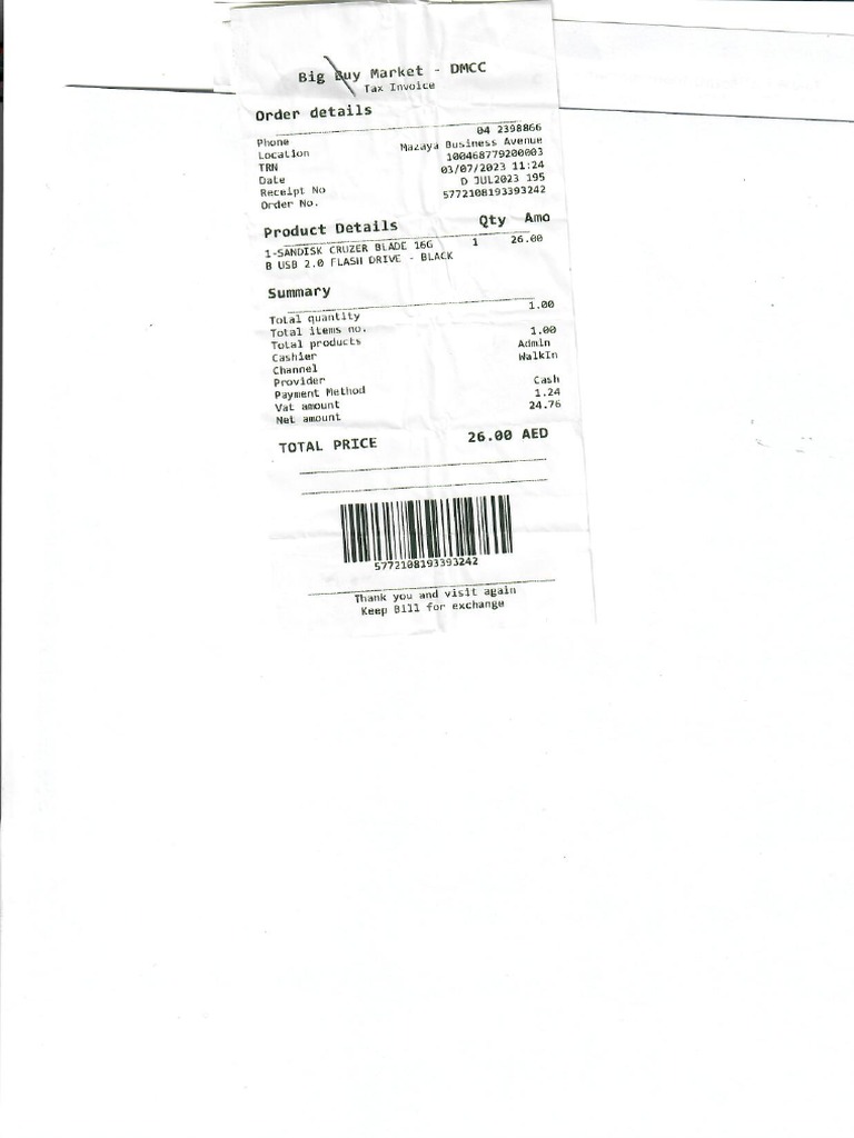 Invoice 16 GB USB | PDF